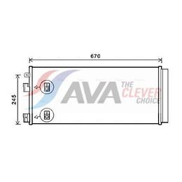 AVA QUALITY COOLING Kondensator, Klimaanlage ol5679d f&uuml;r Vaughall