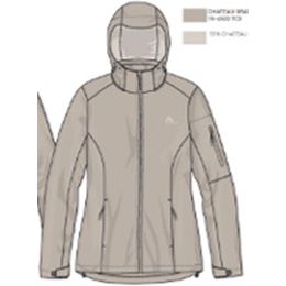 Outdoorjacke McKINLEY "DA.-JACKE MOUNT BONA W", Damen, Gr. 36, grau, Web, Obermaterial: 92% Polyester, 8% Elasthan, Jacken Outdoorjacke, superelastisches Material, w&auml;rmeisolierend, atmungsaktiv, winddicht