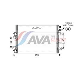 AVA QUALITY COOLING Kondensator, Klimaanlage cra5113 f&uuml;r JEEP