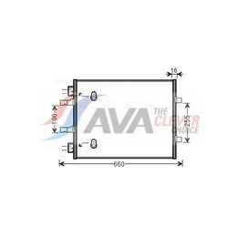 AVA QUALITY COOLING Kondensator, Klimaanlage ol5480 f&uuml;r Vaughall NISSAN