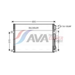 AVA QUALITY COOLING Kondensator, Klimaanlage jea5045 f&uuml;r JEEP