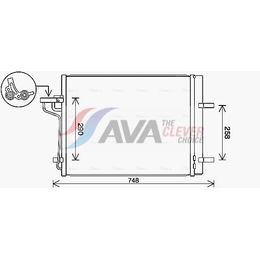 AVA QUALITY COOLING Kondensator, Klimaanlage fd5647d f&uuml;r Ford
