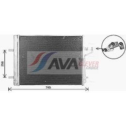AVA QUALITY COOLING Kondensator, Klimaanlage fd5694d f&uuml;r Ford