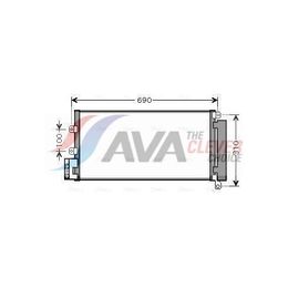 AVA QUALITY COOLING Kondensator, Klimaanlage fta5356d f&uuml;r Fiat