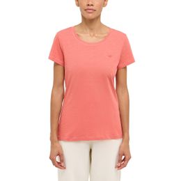 Kurzarmshirt Mustang "Damen Style Winona", Damen, Gr. S, rosa, Jersey, 100% Baumwolle, Rundhals, Shirts