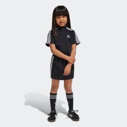 Shirtkleid adidas originals "FIREBIRD DRESS", M&auml;dchen, Gr. 116, N-Gr, schwarz, Obermaterial: 100% Polyester, Kleider Shirtkleid