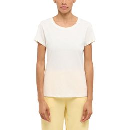 Kurzarmshirt Mustang "Damen Style Winona", Damen, Gr. S, sanftes wei&szlig;, Jersey, 100% Baumwolle, Rundhals, Shirts