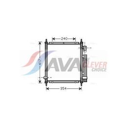 AVA QUALITY COOLING Kondensator, Klimaanlage hd5197d f&uuml;r HONDA