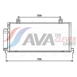 AVA QUALITY COOLING Kondensator, Klimaanlage mta5221d f&uuml;r MITSUBISHI