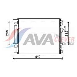 AVA QUALITY COOLING Kondensator, Klimaanlage kaa5149d f&uuml;r KIA