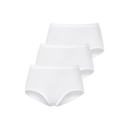 Taillenslip Mey "2000", Damen, Gr. 46, wei&szlig;, Feinripp, Obermaterial: 100% Baumwolle, unifarben, k&ouml;rpernah, Unterhosen Taillenslip, Ohne auftragende Seitenn&auml;hte