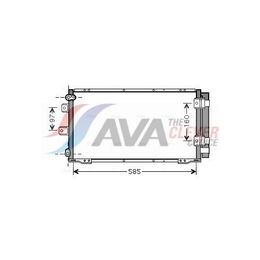 AVA QUALITY COOLING Kondensator, Klimaanlage to5395d f&uuml;r TOYOTA