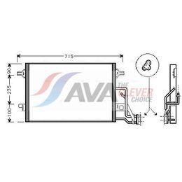 AVA QUALITY COOLING Kondensator, Klimaanlage vn5189 f&uuml;r VW
