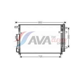 AVA QUALITY COOLING Kondensator, Klimaanlage ka5111d f&uuml;r KIA