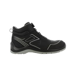 Sicherheitsschuh SAFETY JOGGER WORKS "Flow Mid TLS" Gr. 39, schwarz, 39, Obermaterial: 100% Rindnubukleder CNU., Schuhe