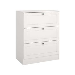 Kommode Home Affaire "Billund, Kommode, mit 3 Schubladen", wei&szlig;, B:70,2cm H:88,95cm T:41,5cm, Spanplatte, Sideboards, Kommode, Modernes, elegantes Design und verschiedene Gr&ouml;&szlig;en & Varianten