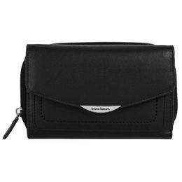 Geldb&ouml;rse Bruno Banani, Damen, schwarz, Leder, leicht gl&auml;nzend, unifarben, Kleinlederwaren, echt Leder