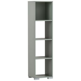 Ablageregal Welltime "Baku", gr&uuml;n (pistazie), B:36,3cm H:142,7cm T:33cm, Holzwerkstoff, Regale, B&uuml;cherregal, 36x142 cm, praktische offene F&auml;cher, Made in Germany