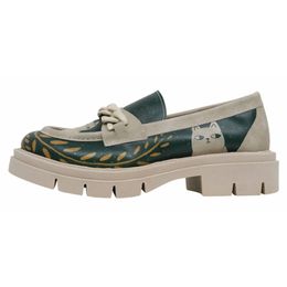 Loafer DOGO "Cindy Loafer I Do What I Want Damen Halbschuhe", Damen, Gr. 38, Normalschaft, beige (natur), Lederimitat, Schuhe Loafer, Handgefertigt