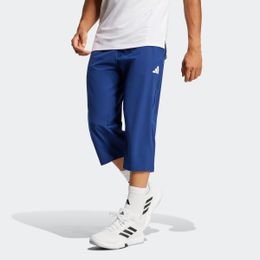 Sporthose adidas Performance "TRAIN ESSENTIALS WOVEN 3/4", Herren, Gr. M, N-Gr, dunkelblau, normal, gr., Obermaterial: 87% Polyester, 13% Elasthan, 3/4-L&auml;nge, Hosen Sporthose