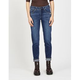 5-Pocket-Jeans Gang "94ADELA", Damen, Gr. 33, N-Gr, night swim wash, Denim/Jeans, Obermaterial: 97% Baumwolle, 2% Elastomultiester, 1% Elasthan, normal, Jeans 5-Pocket-Jeans, im Relaxed Fit