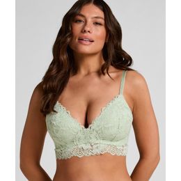 Hunkem&ouml;ller B&uuml;gelloser BH HUNKEM&Ouml;LLER "Gepolsterter b&uuml;gelloser BH Andrea", Damen, Gr. 80C, Cup C, gr&uuml;n, 74% Polyamid, 18% Polyester, 8% Elasthan, BHs