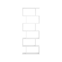 Boxxx Regal, Wei&szlig;, Holzwerkstoff, 6 F&auml;cher, 70x191x24 cm, Typenauswahl, stehend, Wohnzimmer, Regale, B&uuml;cherregale