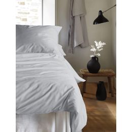 Bettw&auml;sche Irisette "Premium Satin Bettw&auml;sche Paris", grau, B/L: 200cm x 200cm, 1 Stk., 2 Stk., Mako-Satin, B/L: 80cm x 80cm & 80cm x 80cm, 3 Stk., Mako-Satin, Obermaterial: 100% Baumwolle, Bettw&auml;sche, Bettw&auml;sche, hochwertige Uni Premium Bettw&auml;sche mit Rei&szlig;verschluss, 100% Baumwolle