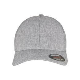 Flex Cap Flexfit "Flexfit Unisex Flexfit HEATHERLIGHT CAP", Gr. L/XL, melangegrau, 55% Polyester, 43% Viskose, 2% Elasthan, unifarben, Caps