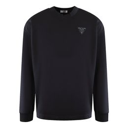 Ice Iceberg Sweatshirt mit kleinem Dreieck-Logo, Schwarz
