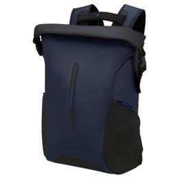 Reiserucksack Samsonite "ECODIVER L", Gr. B/H/T: 38cm x 49cm x 15cm, blau (blau nights), Nylon, Polyester, unifarben, Basic, Rucks&auml;cke Reiserucksack, Freizeitrucksack Laptoprucksack Trolleyaufstecksystem Rolltop Backpack