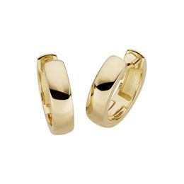 OROLINO Ohrringe Gold 585 hochglanzpoliert 3,4mm Breite, 13,2mm Durchmesser