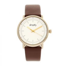 Vereinfachen Sie die 6200 Lederarmbanduhr