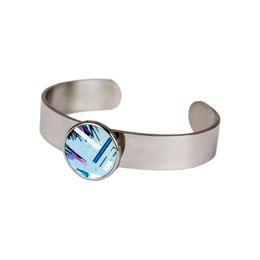 DeMarie Armreif Edelstahl mit Silber-/Goldeinlage