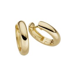 OROLINO Ohrringe Gold 585 hochglanzpoliert 3,3mm breit, 15,5mm Durchmesser