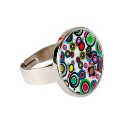 DeMarie Ring Edelstahl mit Silber-/Goldeinlage