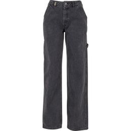Bequeme Jeans 2Y STUDIOS "2Y Studios 2Y Anela Worker Baggy Jeans", Damen, Gr. 25, Normalgr&ouml;&szlig;en, washedschwarz, 100% Baumwolle, unifarben, Jeans