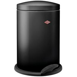 M&uuml;lleimer Wesco "116 Alpha", schwarz, B:30cm H:42,5cm T:30cm, Stahlblech, M&uuml;lleimer, M&uuml;lleimer, Tretabfallsammler, 13 Liter