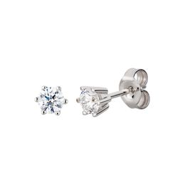 OROLINO Ohrringe Gold 750 mit 2x Brillant zus. 0,50 ct.