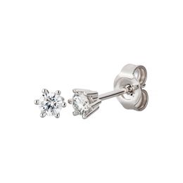 OROLINO Ohrringe Gold 750 mit 2x Brillant zus. 0,25 ct.