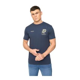 CrossHatch - "Morville" T-Shirt f&uuml;r Herren, Baumwolle (Marine)