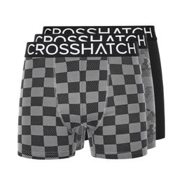 CrossHatch - "Bresler" Boxershorts f&uuml;r Herren(3er-Pack) (Schwarz)