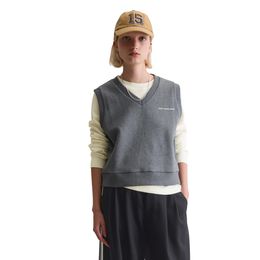 Marc O'Polo Sweatshirt MARC O'POLO DENIM "mit kuschelig gerauter Innenseite", Damen, Gr. XXS, asphalt melange, Obermaterial: 100% Baumwolle, unifarben, regular fit, normaler Saum, Sweatshirts Sweatshirt