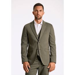 Anzugsakko LINDBERGH "Sakko Modern Fit", Herren, Gr. 24, gr&uuml;n (army mel), Obermaterial: 54% Polyester, 44% Wolle, 2% Elasthan; Futter: 95% Polyester, 5% Elasthan, Sakkos