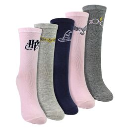 5 Paar Damen Baumwoll-Socken mit Harry Potter-Motiv - Bequeme Socken