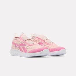 Laufschuh Reebok "RUSH RUNNER SLIP-ON", Kinder, Gr. 34,5, purepink, playfulpink, wei&szlig;, Synthetik, Textil, Schuhe Laufschuh, f&uuml;r Kinder