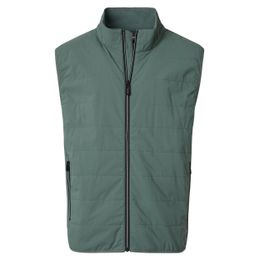 Steppweste Casamoda "Casamoda Steppweste uni", Herren, Gr. L, gr&uuml;n, 100% Polyester, Westen Steppweste