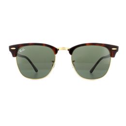 Ray-Ban Sonnenbrille Clubmaster 3016 W0366 Havanna Gr&uuml;n G-15 Gro&szlig; 51mm