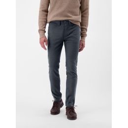 Chinohose Lerros "Herren Hose CONLIN in Wolloptik, SLIM FIT", Herren, Gr. 31, L&auml;nge 32, blau night, 64% Polyester, 34% Viskose, 2% Elasthan, Hosen Chinohose