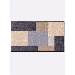 Fu&szlig;matte HEINE HOME Gr. 4, grau (taupe, grau), B:50cm H:7mm L:100cm, Polyamid, Teppiche, Fu&szlig;matte